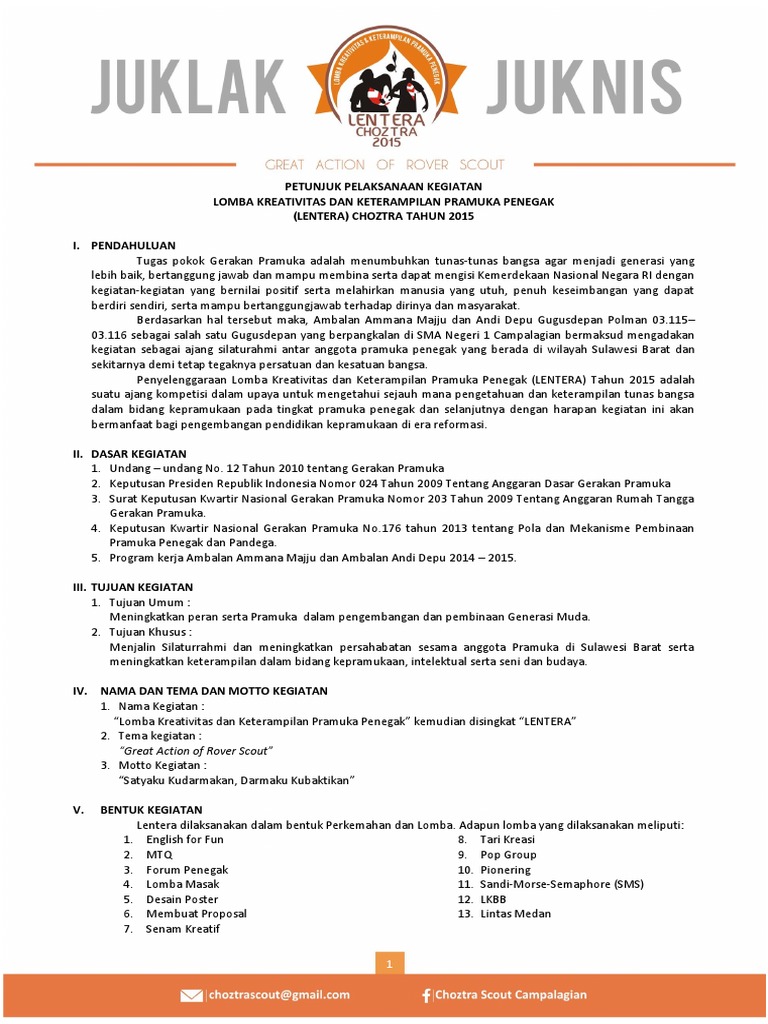 Juklak Dan Juknis | PDF