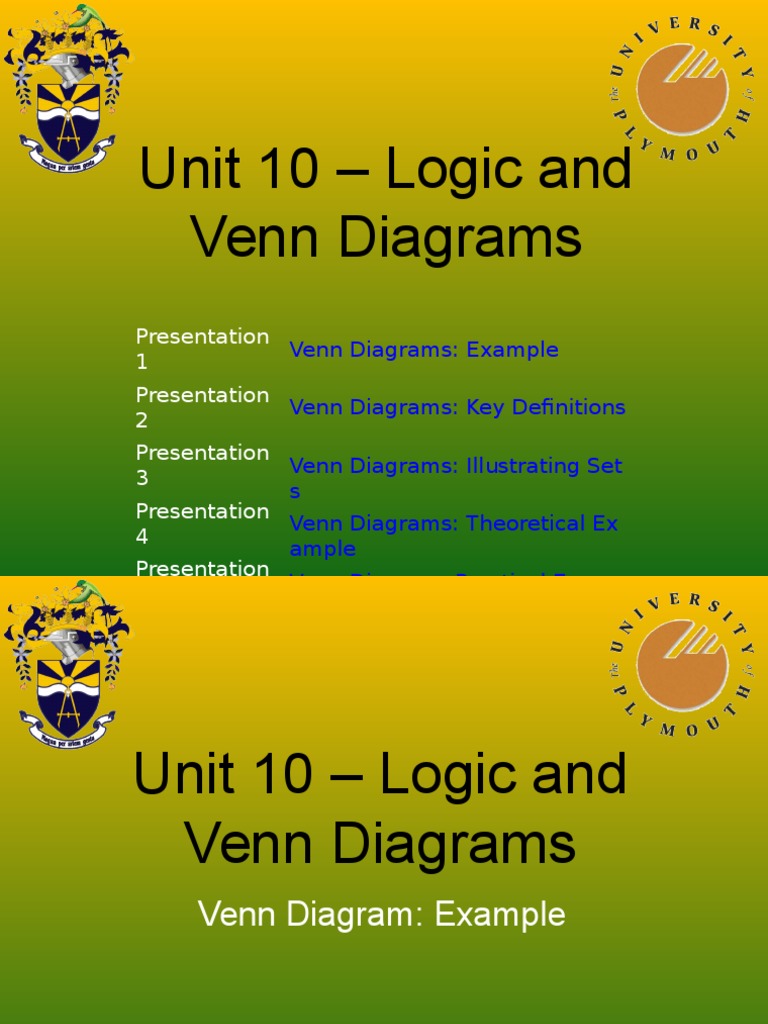 Logic & Venn Diagrams Guide | PDF | Mathematical Logic | Logic