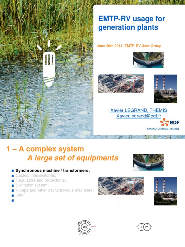 EMTP-RV for Power Plant Analysis | PDF | Electric Generator ...