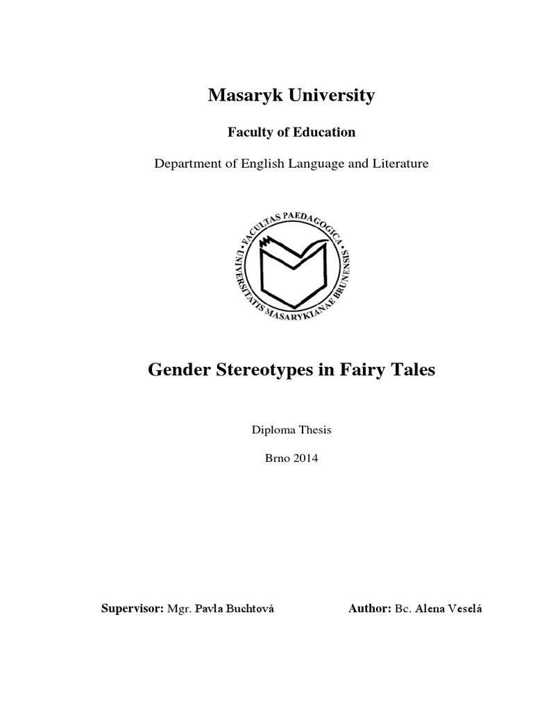 Gender Stereotypes in Fairy Tales | PDF | Gender Role | Cinderella