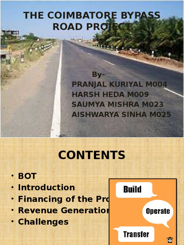 The Coimbatore Bypass Road Project (1) | Road Infrastructure | Road ...