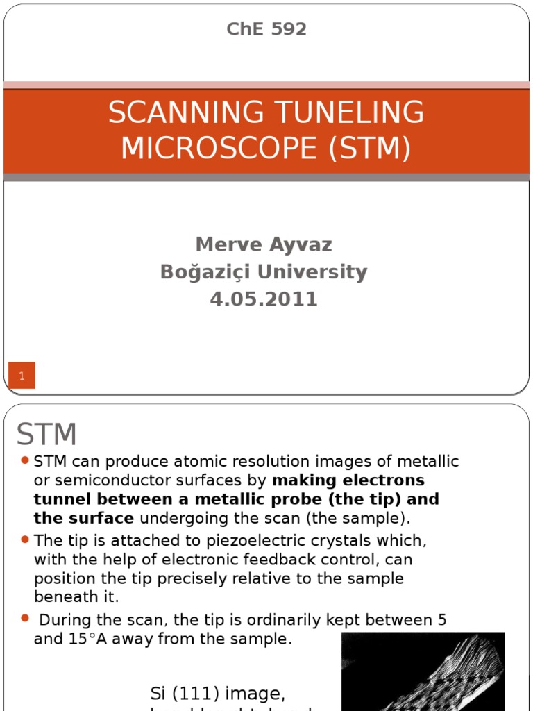 Scanning Tunnelling Microscope | PDF | Scanning Tunneling Microscope ...