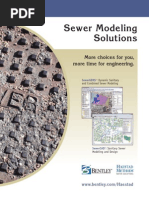 Sewer Design Modeling Using SewerCAD - SewerGEMS 25 Hrs | PDF
