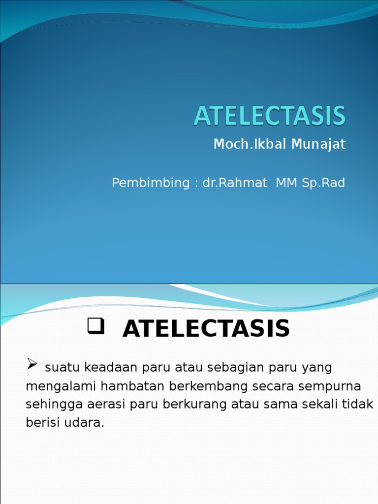 ATELECTASIS | PDF