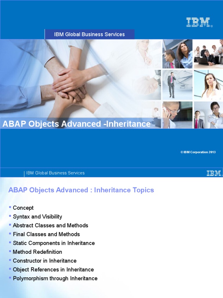Abap Objects Advanced Inheritance Ibm Global Business Services Pdf Class Computer