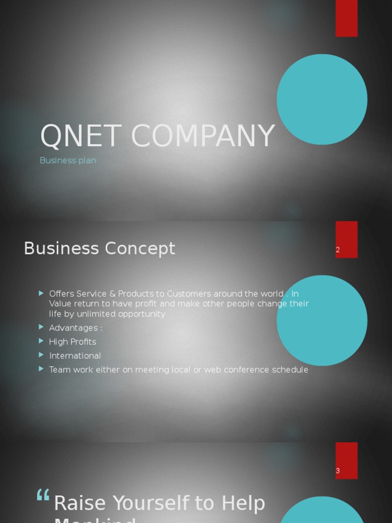 QNET Business Plan Overview | PDF