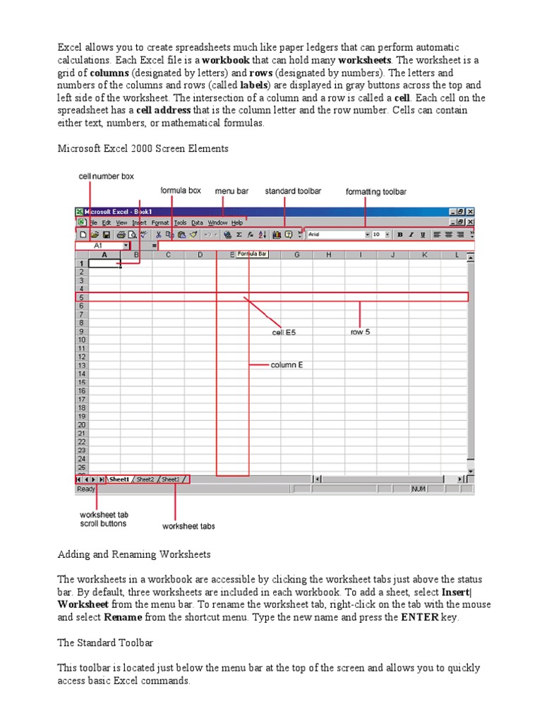 MS Excel 2000 | Microsoft Excel | Spreadsheet
