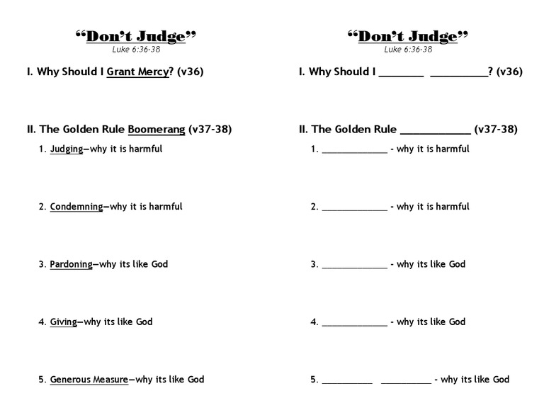 Mercy and the Golden Rule Explained | PDF