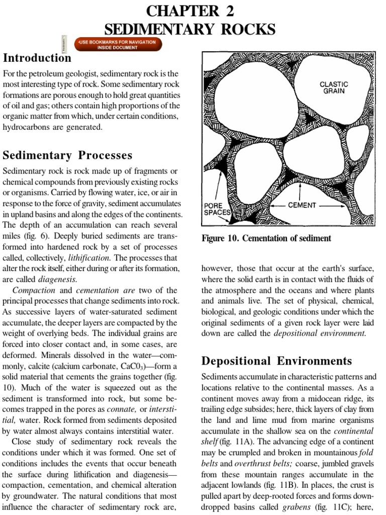 Sedimentary Rocks: Compaction and Cementation Are Two of The | PDF ...