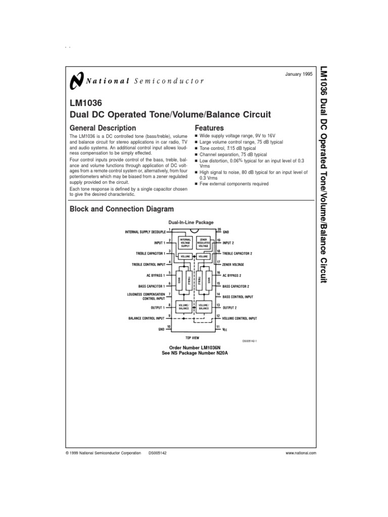 LM1036 | Decibel | Hertz