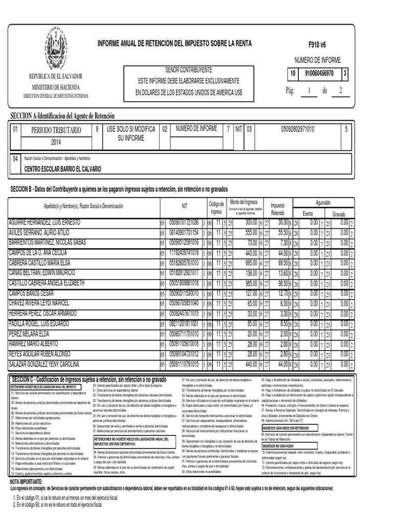 PLANILLA | PDF | Impuestos | Seguro