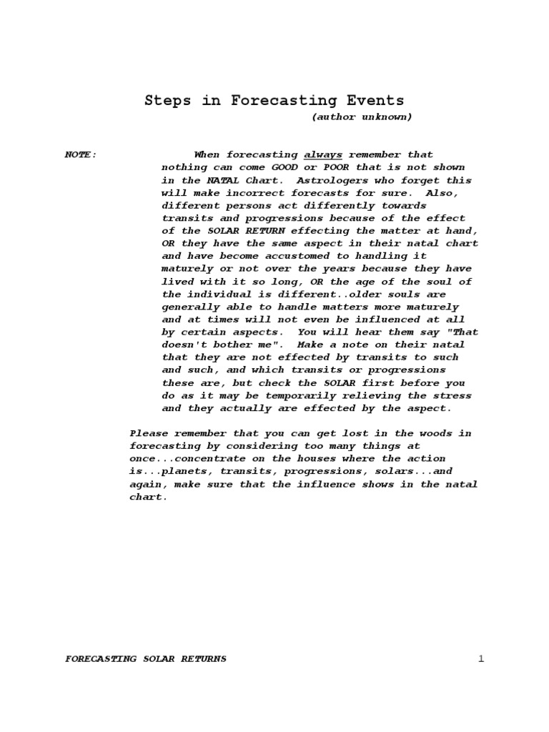 Solar Return Book PDF | PDF | Astronomy | Science