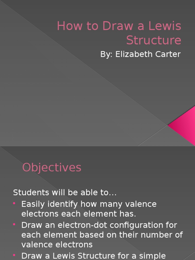 How to Draw Lewis Structures | PDF | Language Arts & Discipline ...