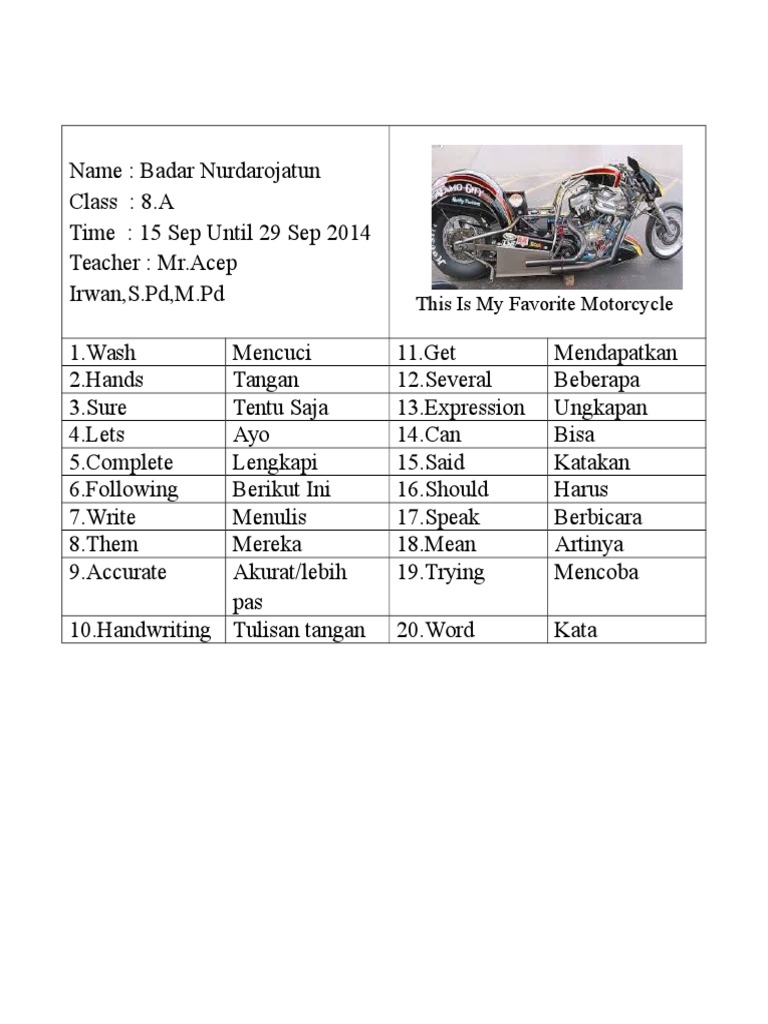 This Is My Favorite Motorcycle | PDF