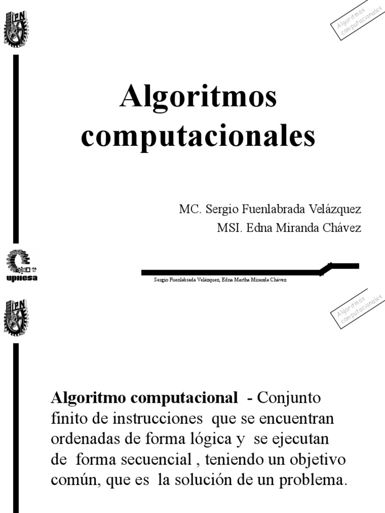 Metodología para La Solucion de Problemas - Algoritmos Computacionales ...
