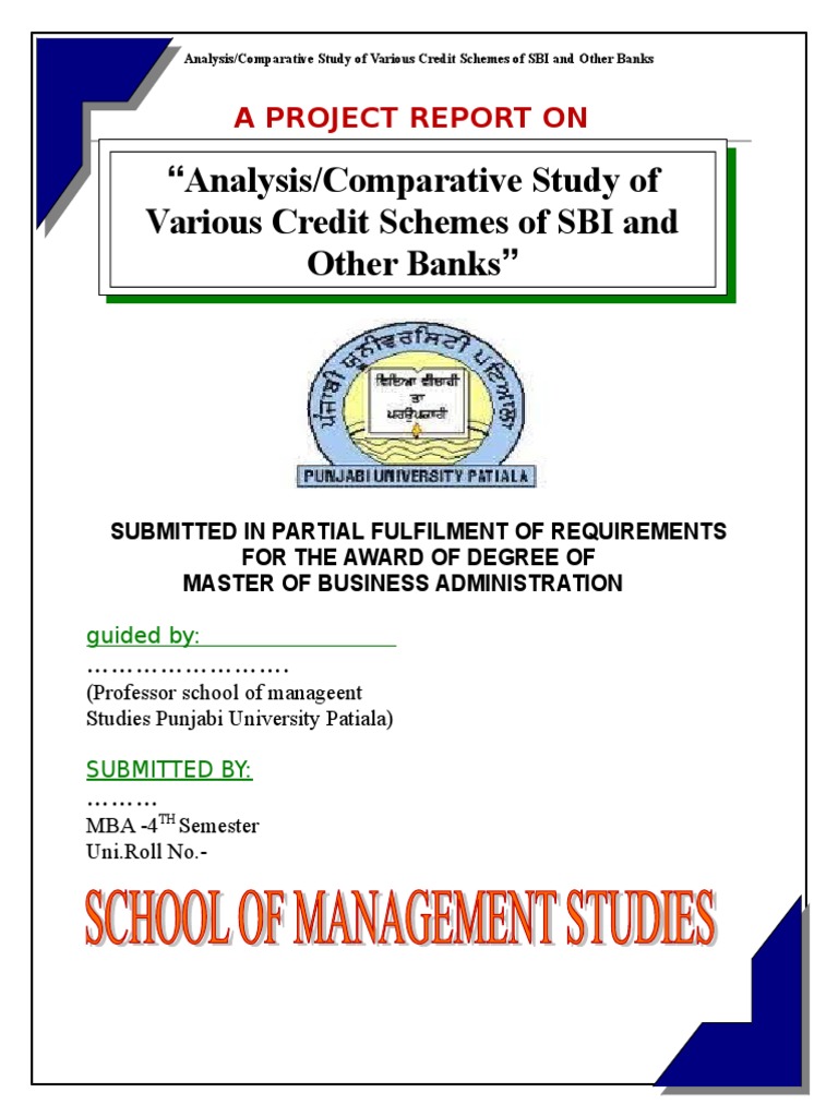 SBI Mba Project Report | PDF | Credit Card | Visa Inc.