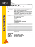 Sikacrete - 114: Free Flowing Micro-Concrete For Grouting and Repair ...