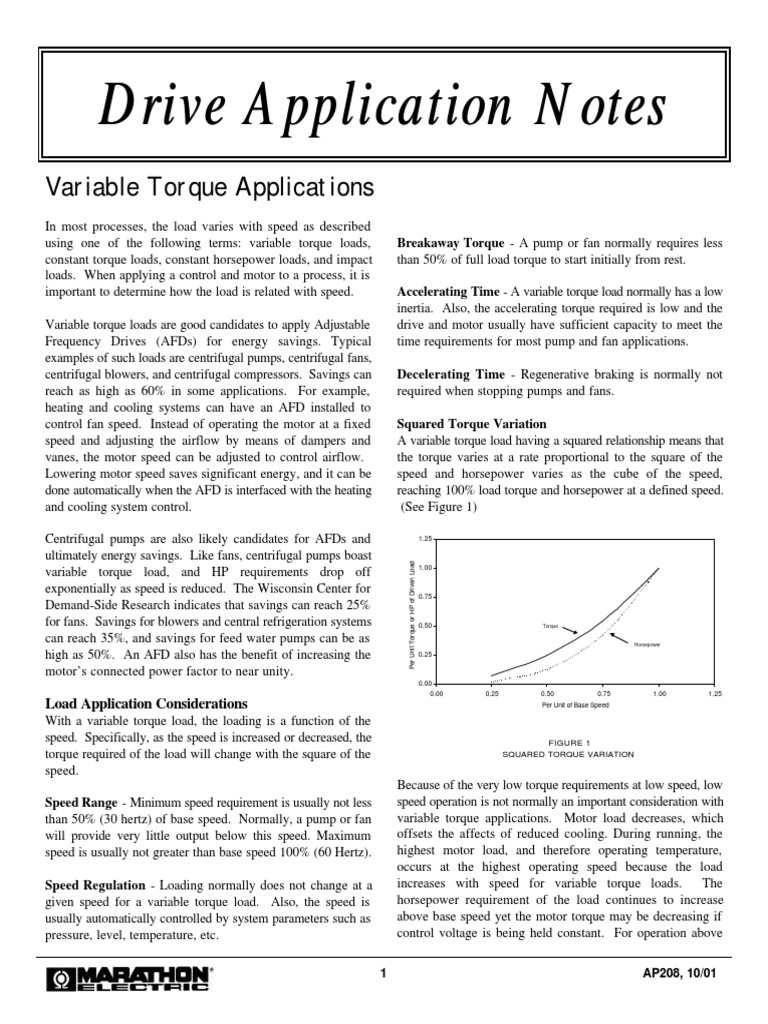 Variable Torque | PDF | Torque | Mechanical Fan