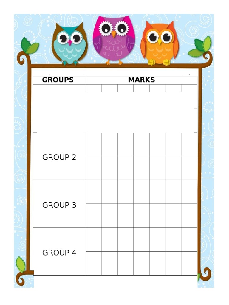 Group Rewards and Marks Overview | PDF