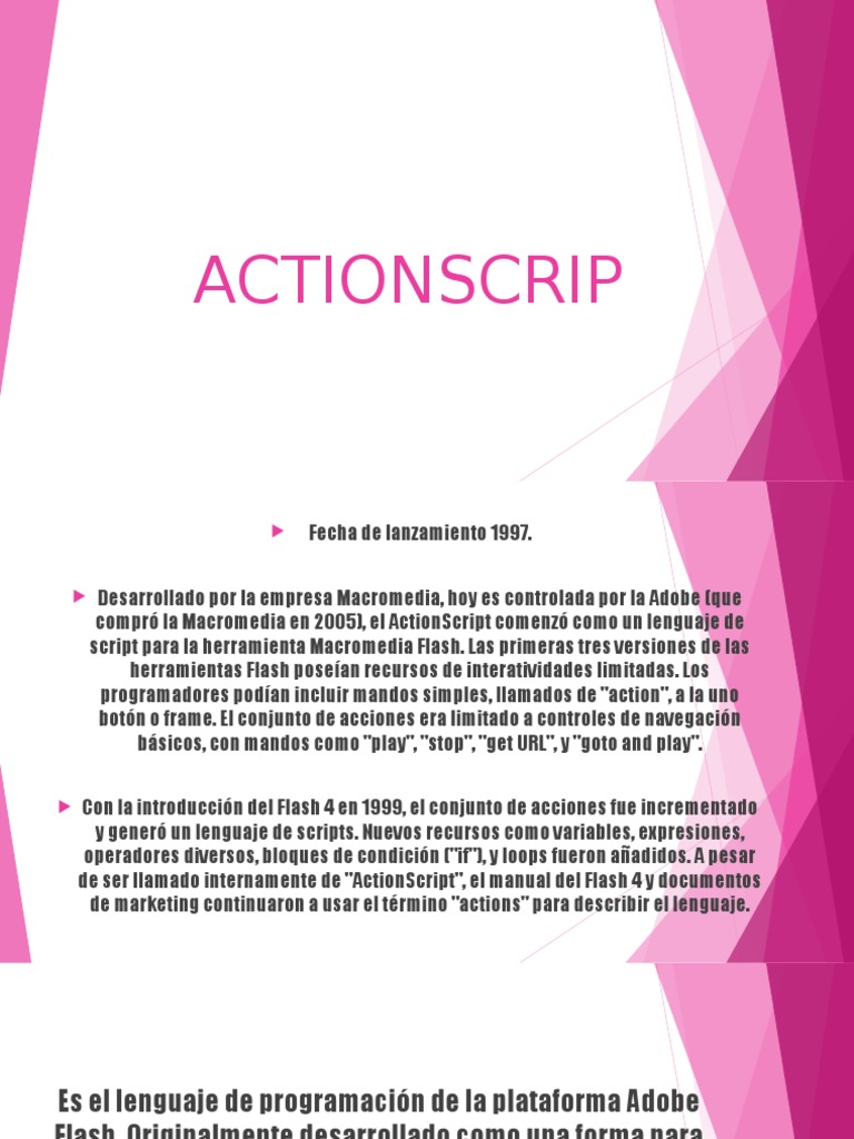 Action Script | PDF | Script de acción | Lenguaje de programación