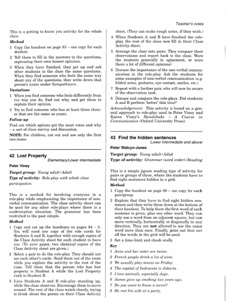 Hidden Sentences | PDF