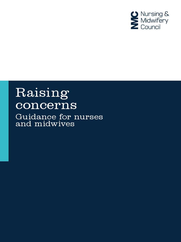 NMC Raising and Escalating Concerns PDF | PDF | Midwife | Confidentiality