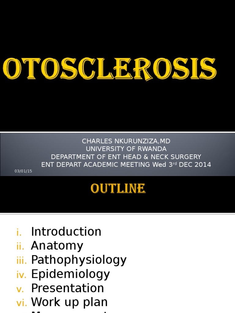 Understanding Otosclerosis: Causes & Management | PDF | Human Head And ...