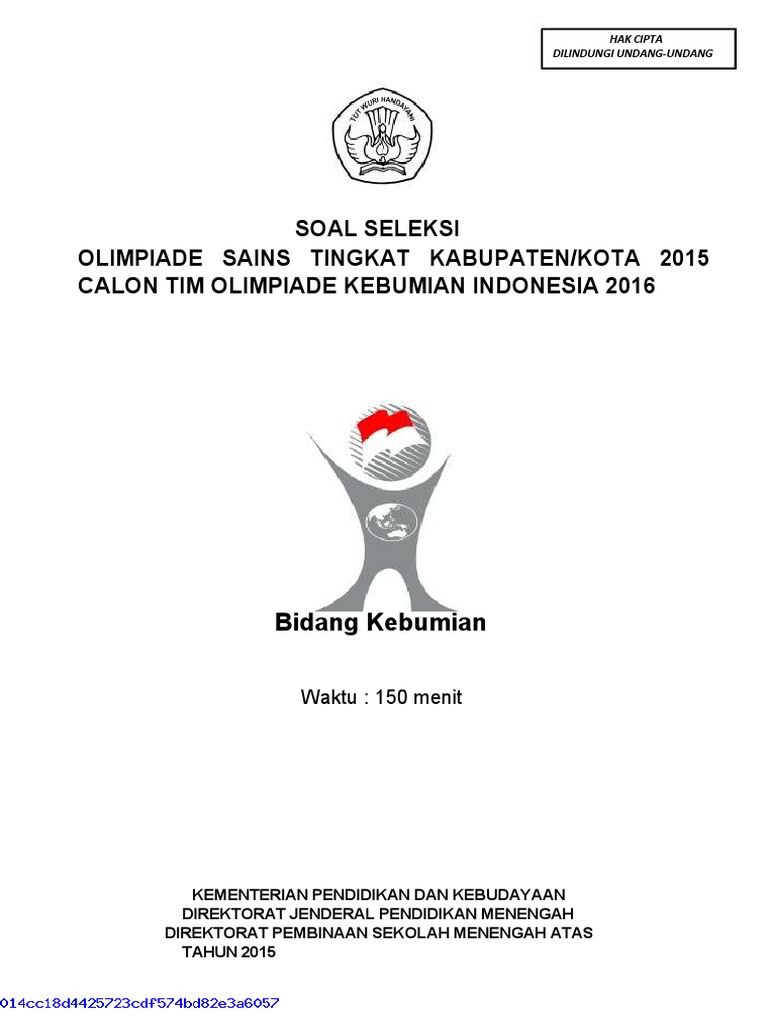 Soal Osk Kebumian 2015 | PDF