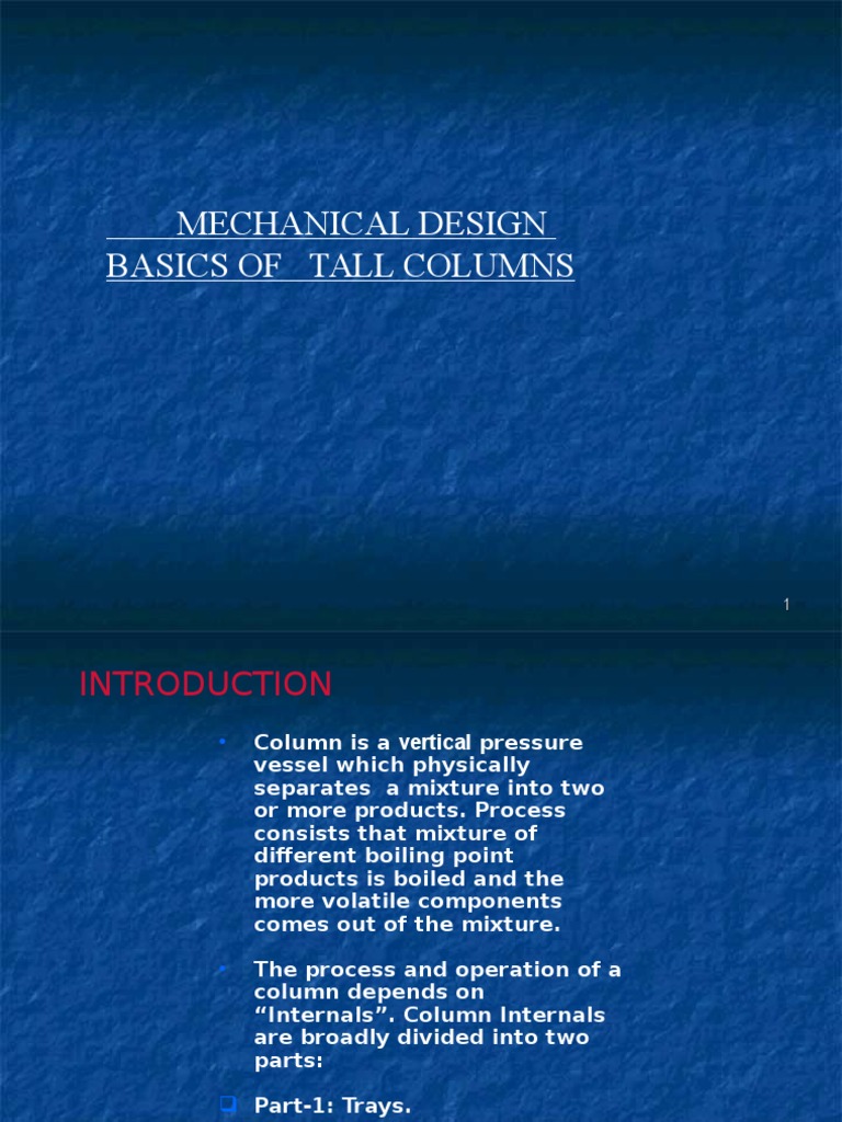 Mechanical Design of Tall Columns:Guide For Design | PDF | Buckling ...
