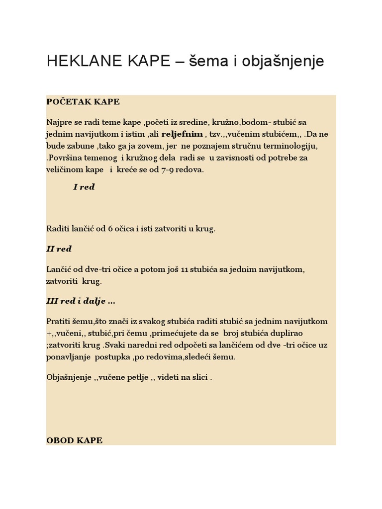 Heklanje | PDF