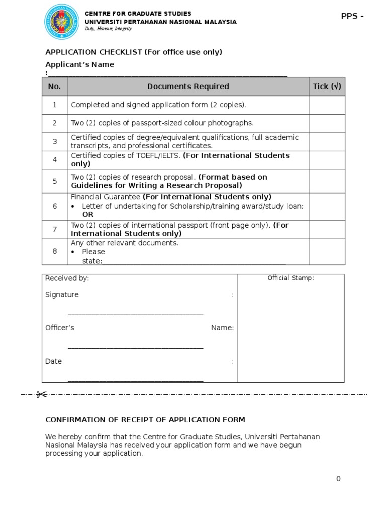 Form Upnm | PDF | Postgraduate Education | Graduate School