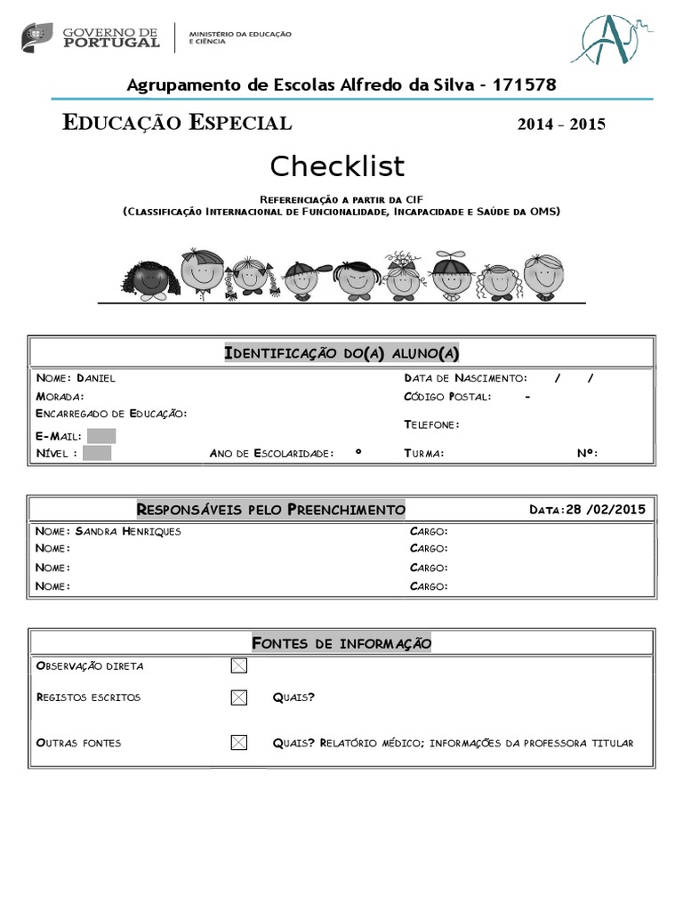 Checklist CIF | Download grátis PDF | Músculo | Aprendizado
