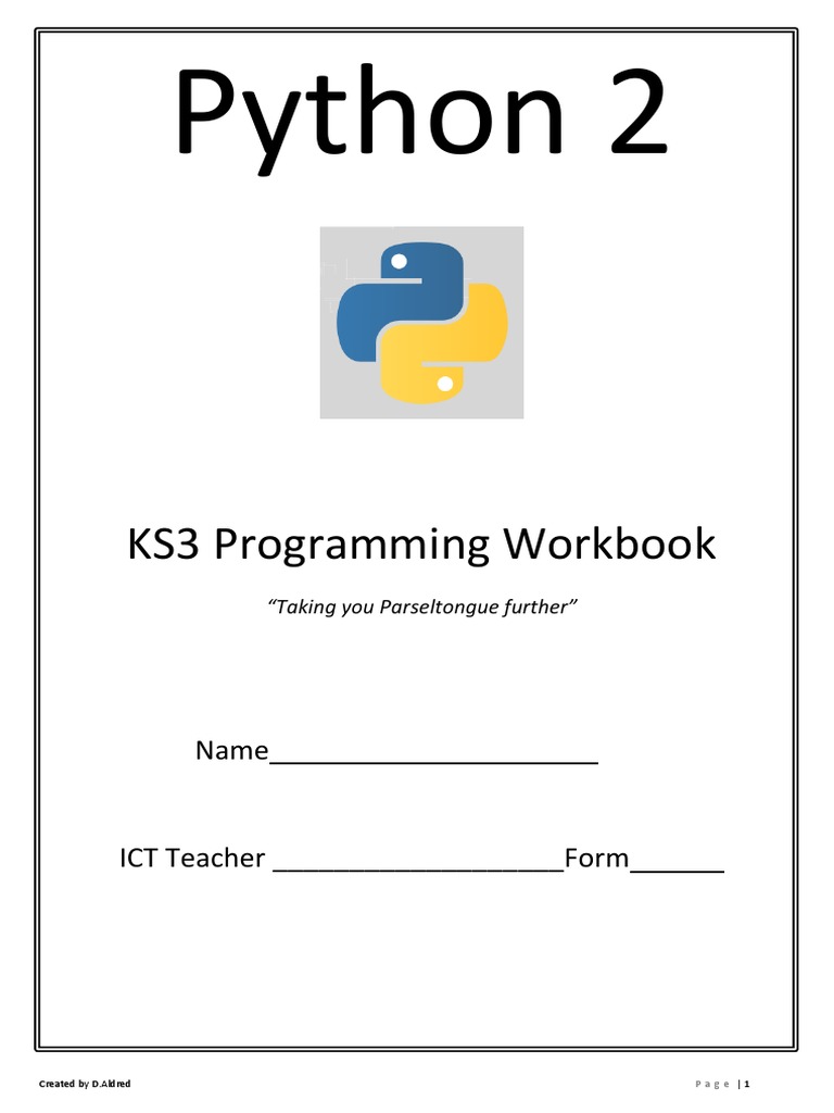 Python Workbook 2 | PDF | Python (Programming Language) | String (Computer Science)