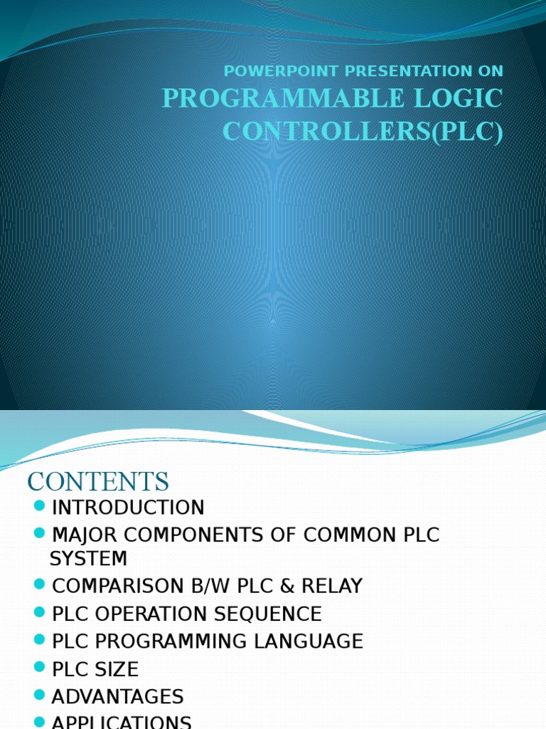 Programmable Logic Controllers (PLC) : Powerpoint Presentation On ...