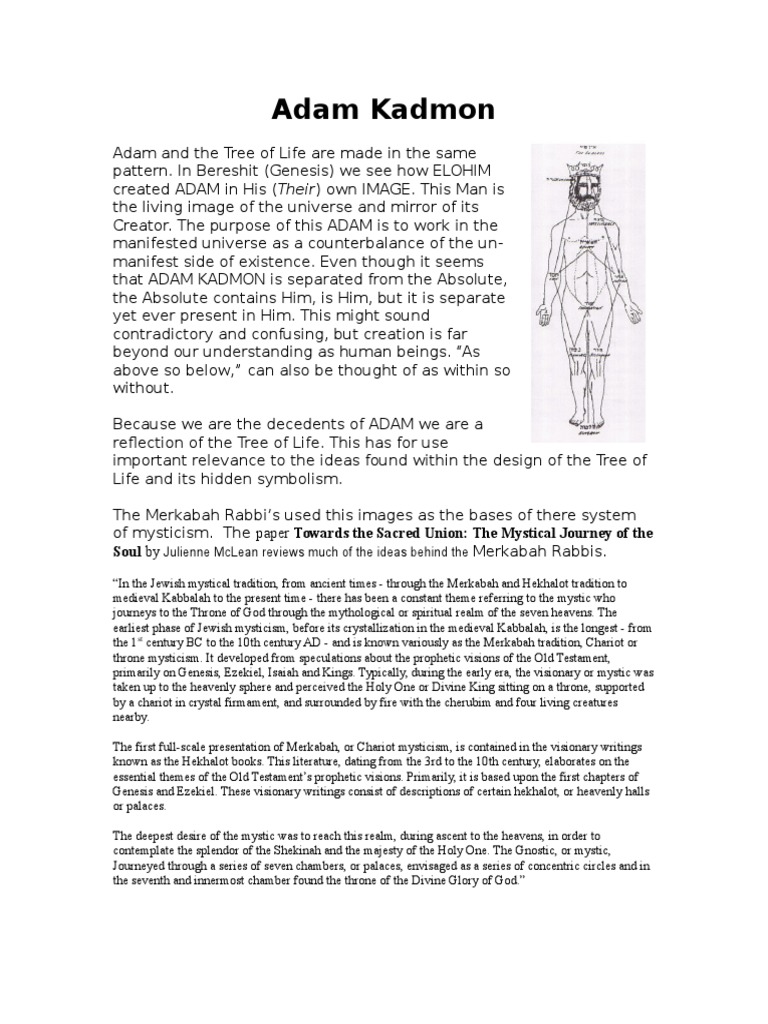 Adam Kadmon | PDF | Kabbalah | Hebrew Words And Phrases