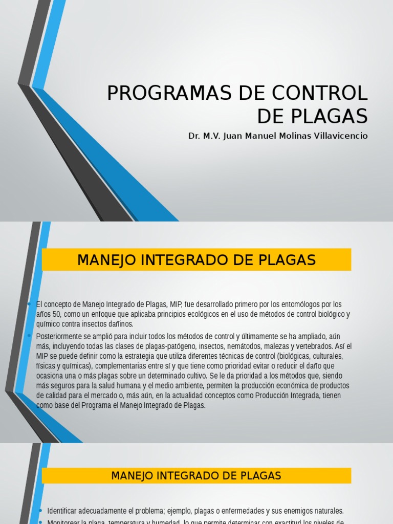 Programas de Control de Plagas | PDF | Plaga (organismo) | Biología