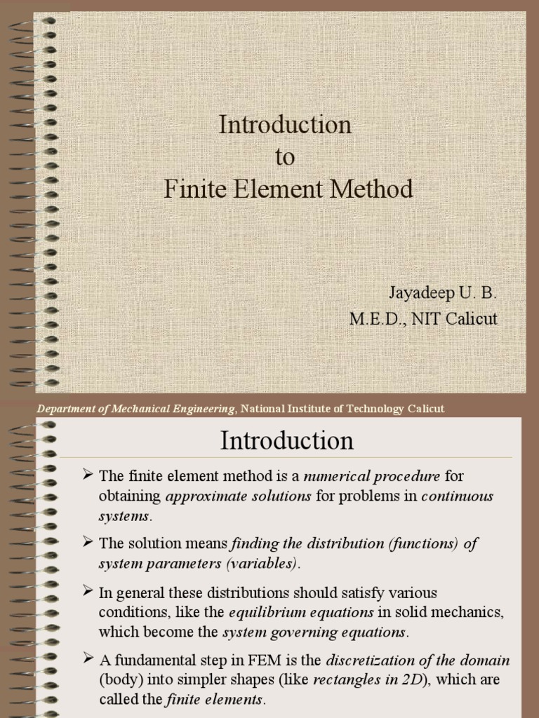 CH01 Introduction | PDF | Finite Element Method | Linear Elasticity