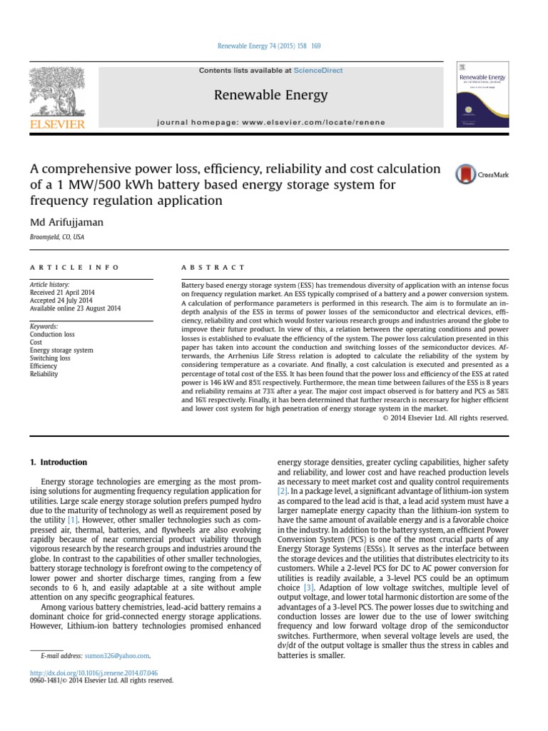 A Comprehensive Power Loss, Efficiency, Reliability and Cost ...