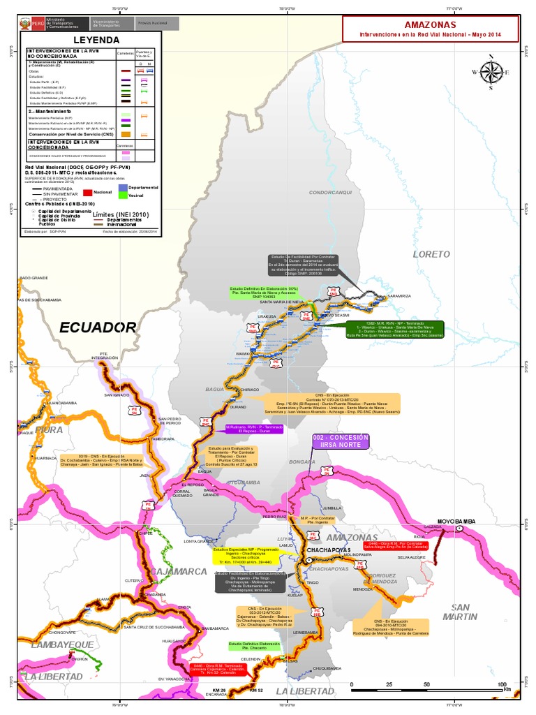 Mapa Vial del Amazonas en Perú | PDF | Perú