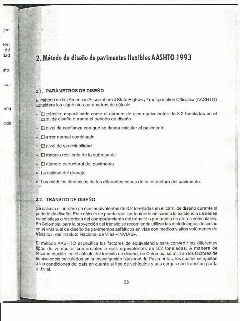 Método AASHTO 93 | PDF