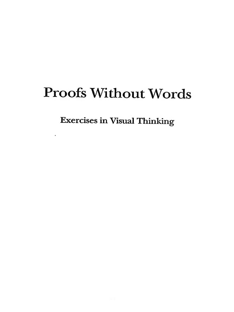 Proofs Without Words Exercises | PDF