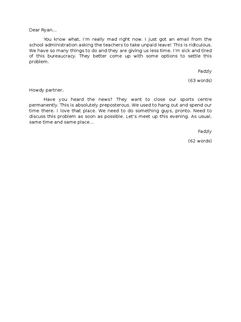 C2 Letter APTIS WRITING TEST | PDF