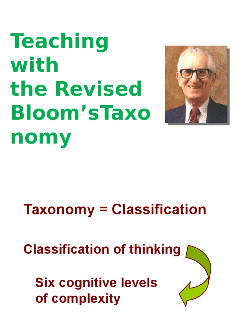 Blooms Taxonomy | PDF | Reading Comprehension | Pedagogy