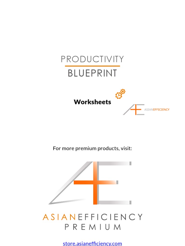 Productivity Blueprint Worksheet | PDF | Ios | Apple Inc.