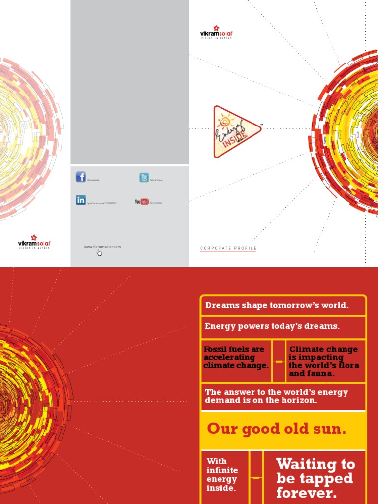Vikram Solar Brochure | PDF | Photovoltaics | Solar Panel