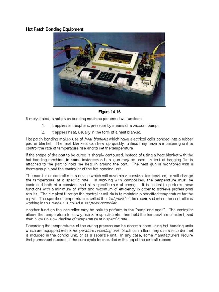 Hot Patch Bonding Equipment | Download Free PDF | Composite Material | Heat