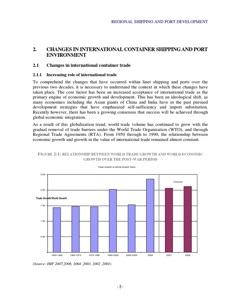 Changes in International Container Shipping and Port Environment | PDF ...