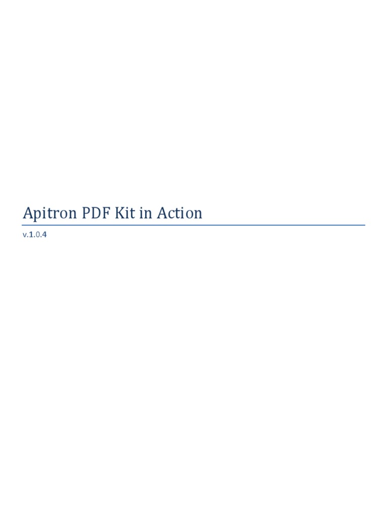 Apitron PDF Kit in Action | PDF | Page Layout | Graphic Design