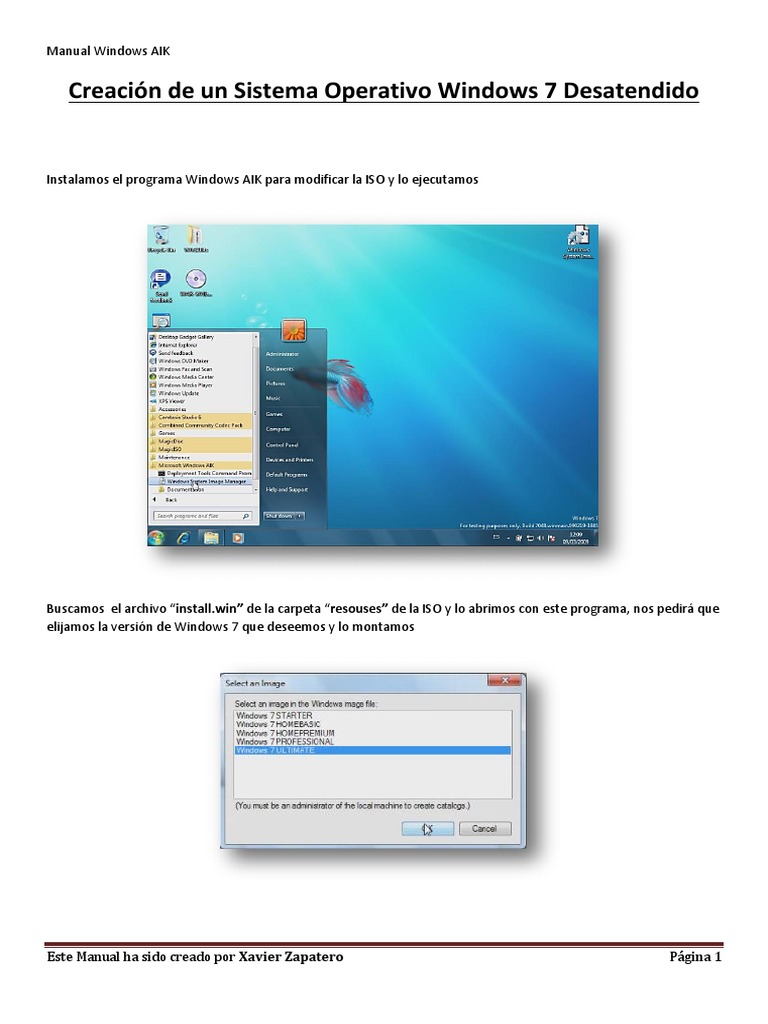 Manual Windows AIK | PDF | Microsoft Windows | Archivo de computadora