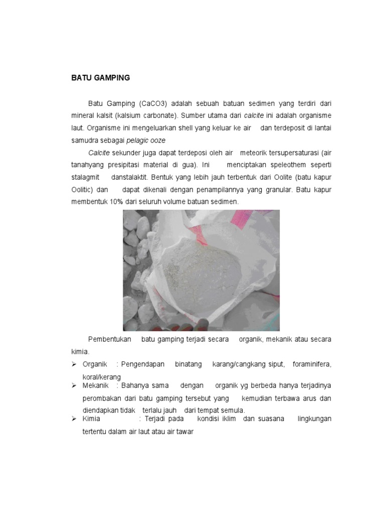 Batu Gamping | PDF